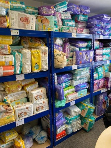 Nappy room - Stripey Stork