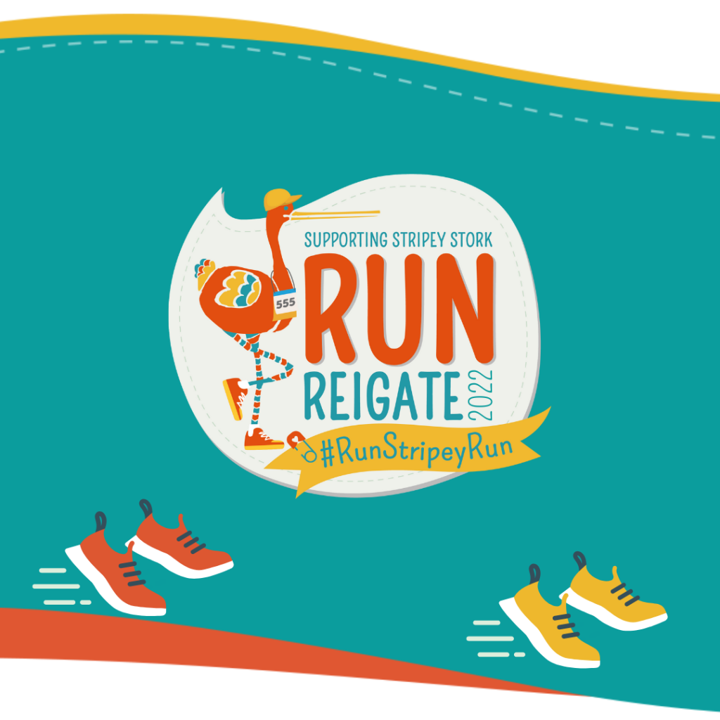 Run Reigate 2022 Blog Headline Image - Stripey Stork