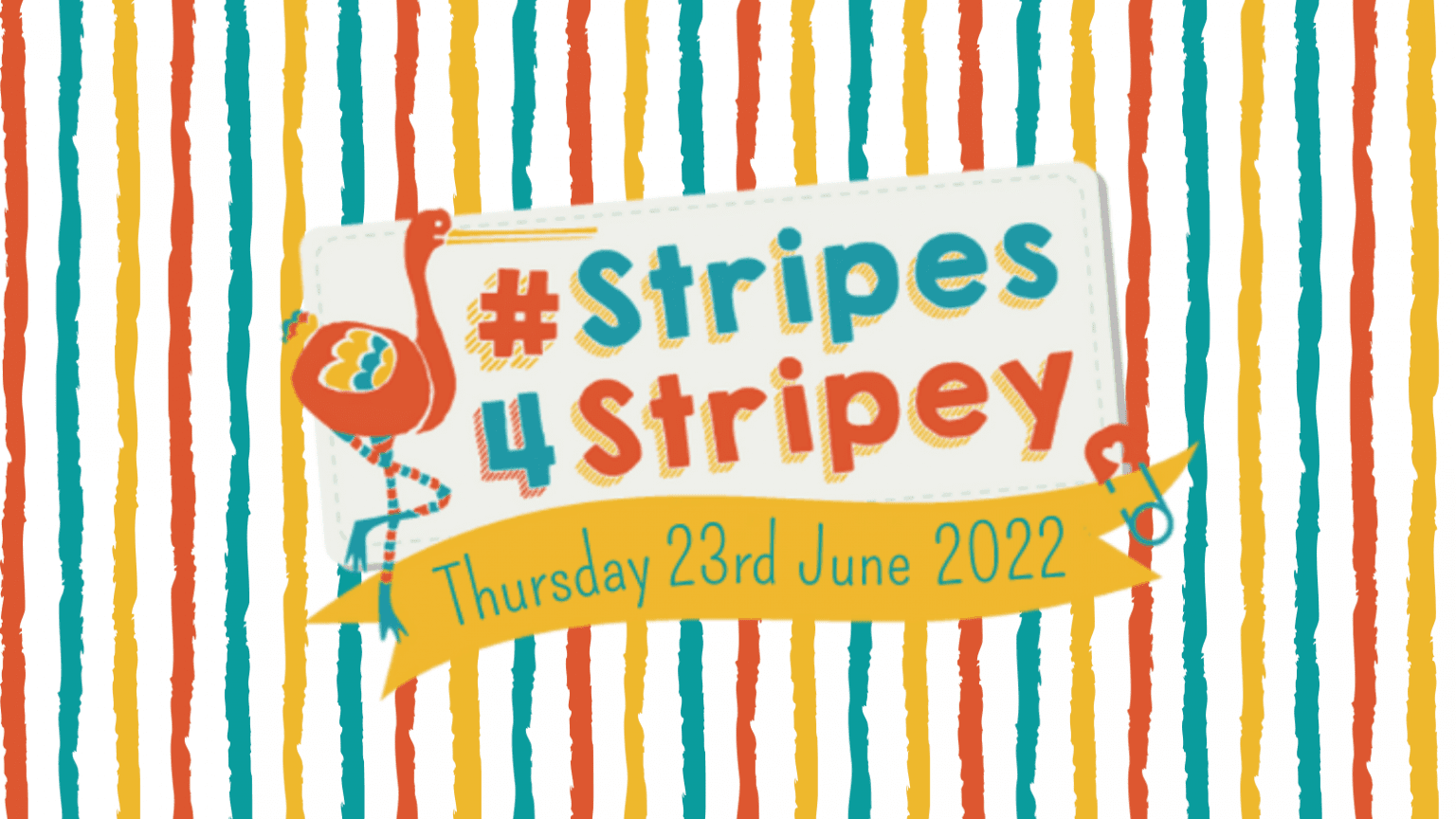 Stripes 4 Stripey logo - Stripey Stork