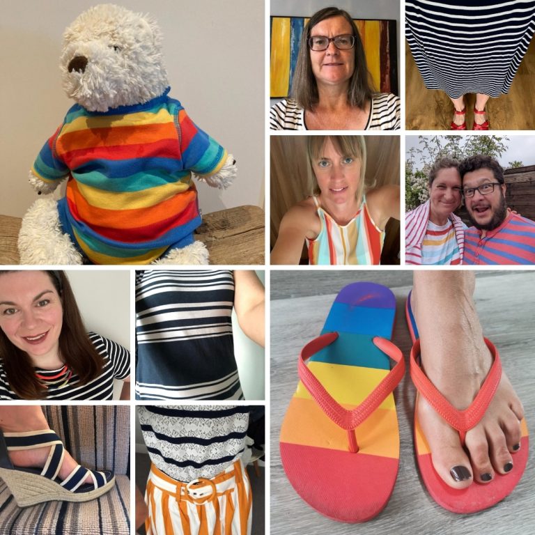 Team stripes - Stripey Stork