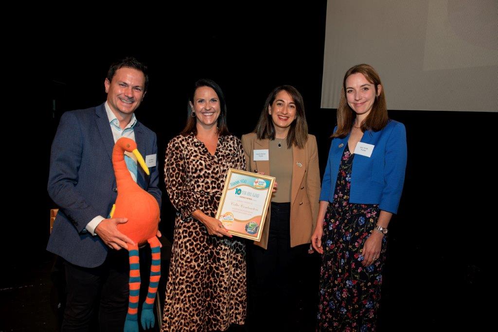 10 year award presentation (3) - Stripey Stork