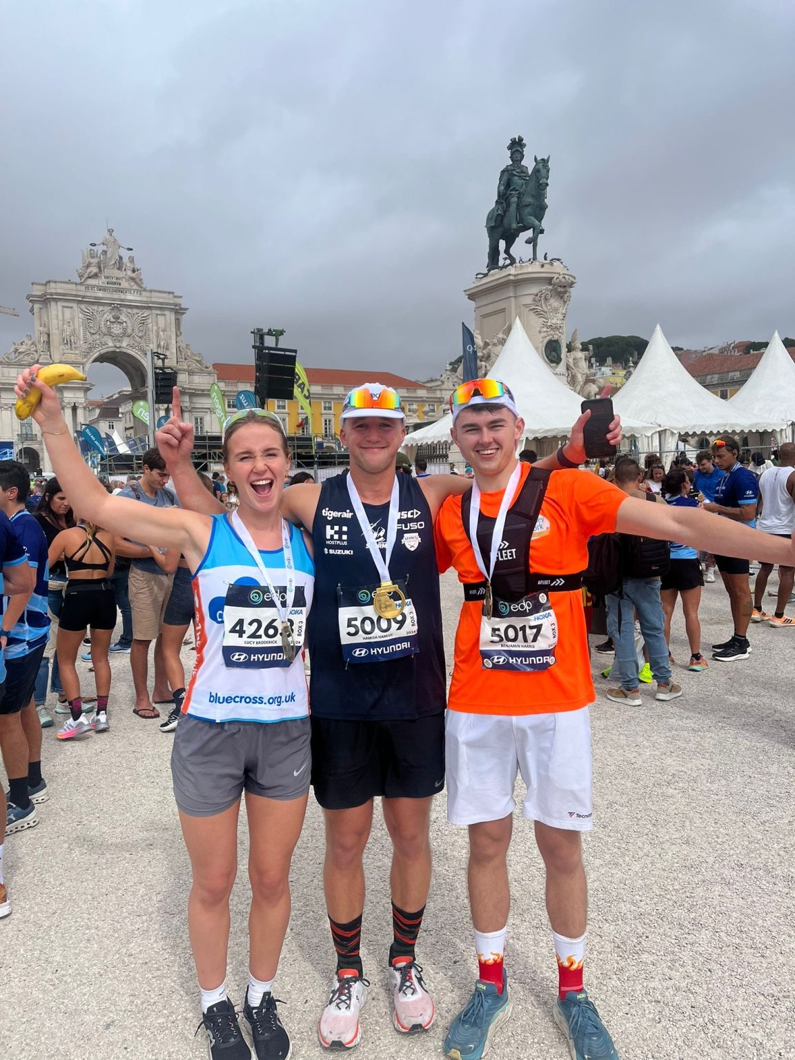 Ben Harris Lisbon Marathon - Stripey Stork