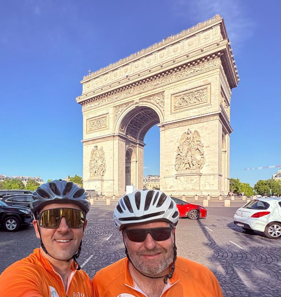 Rickard and Neil Paris cycle ride 2025 (3) FEATURED IMAGE - Stripey Stork