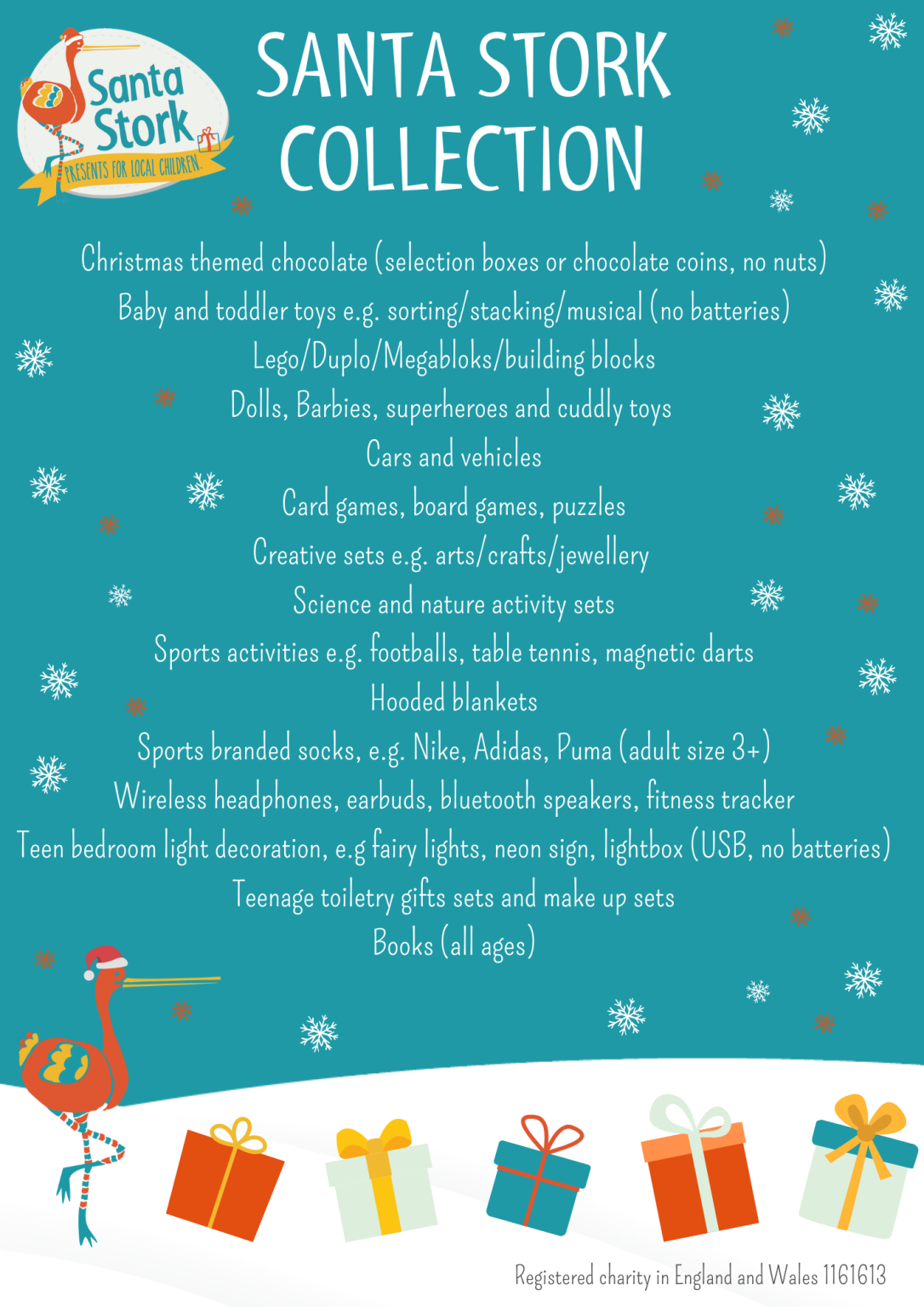 Santa Stork 2025 - Stripey Stork