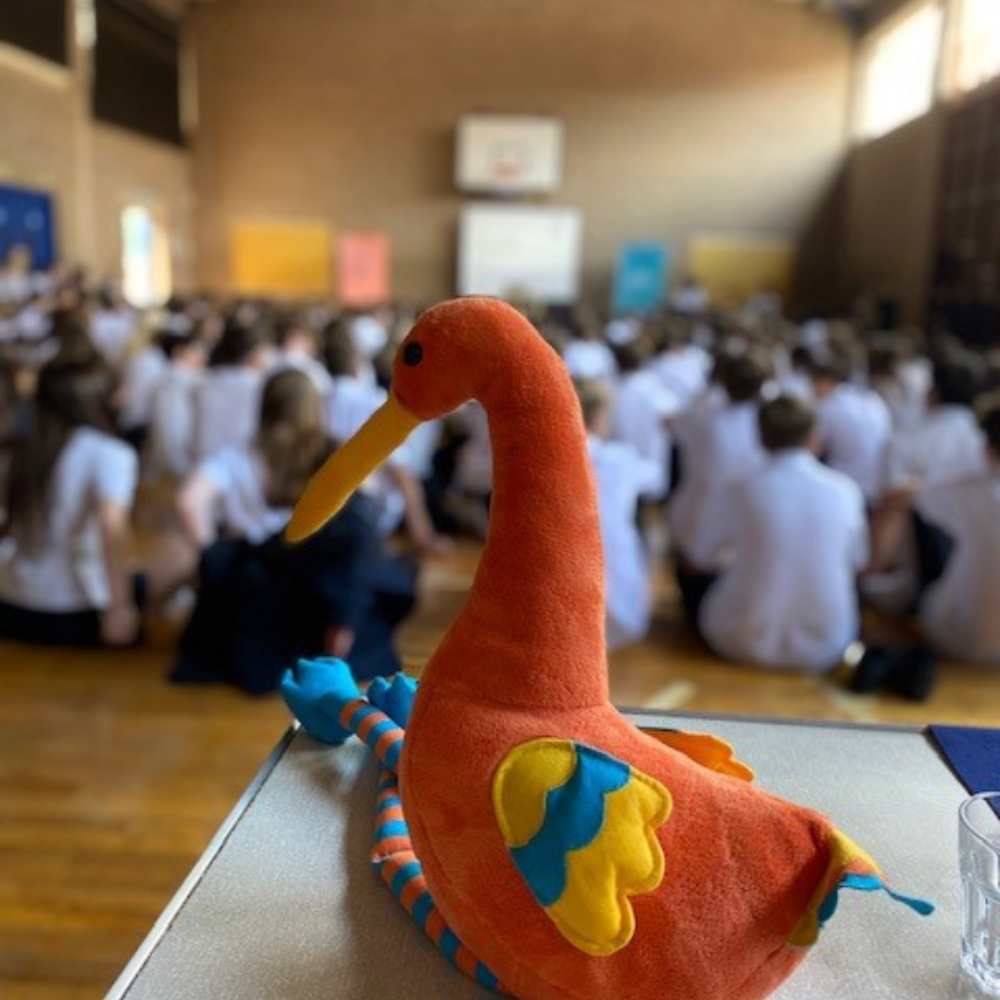 Ashcombe School students triumph for Stripey Stork - Stripey Stork